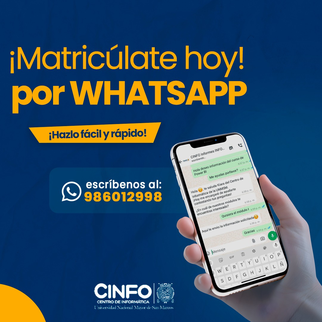 CINFO - Cursos de computación e informática - CINFO San Marcos UNMSM